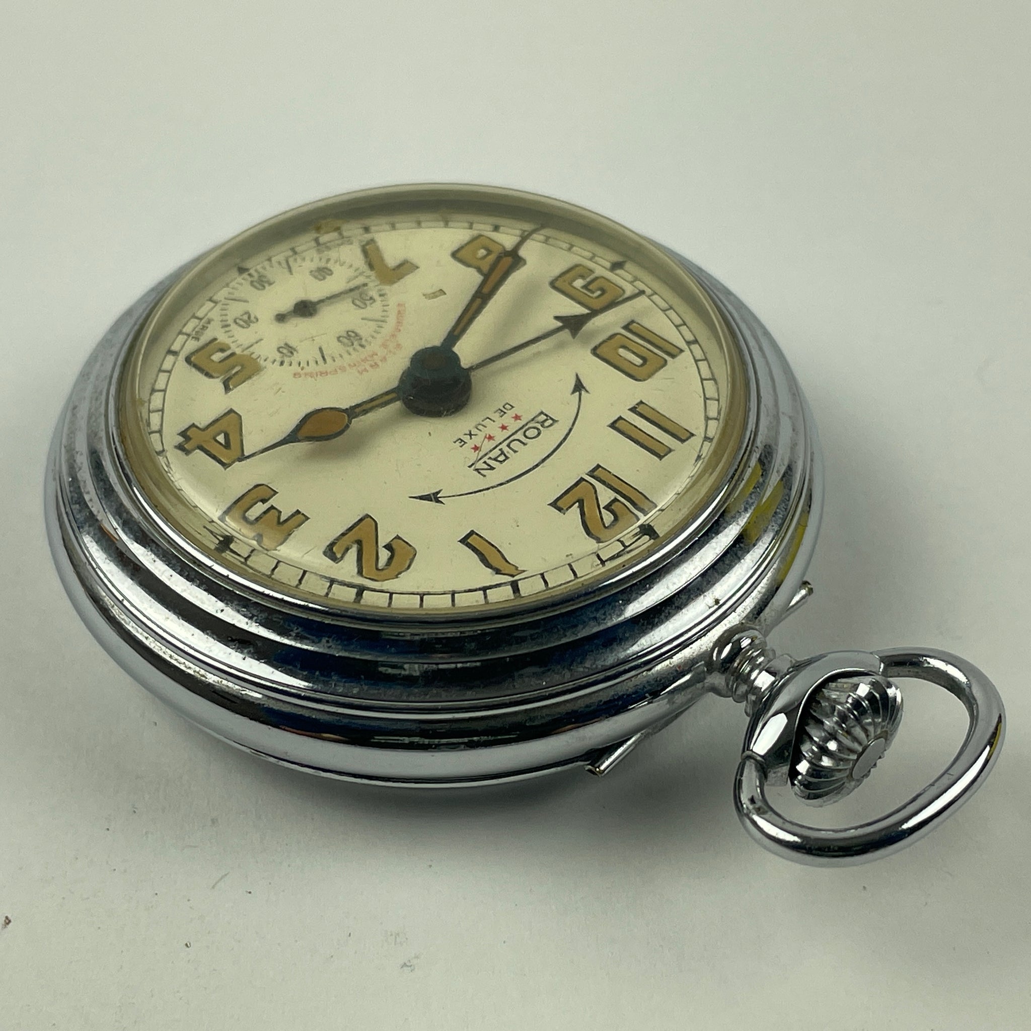 May Lot 3- Swiss Rouan Alarm Pocket Watch – watchpartsrus