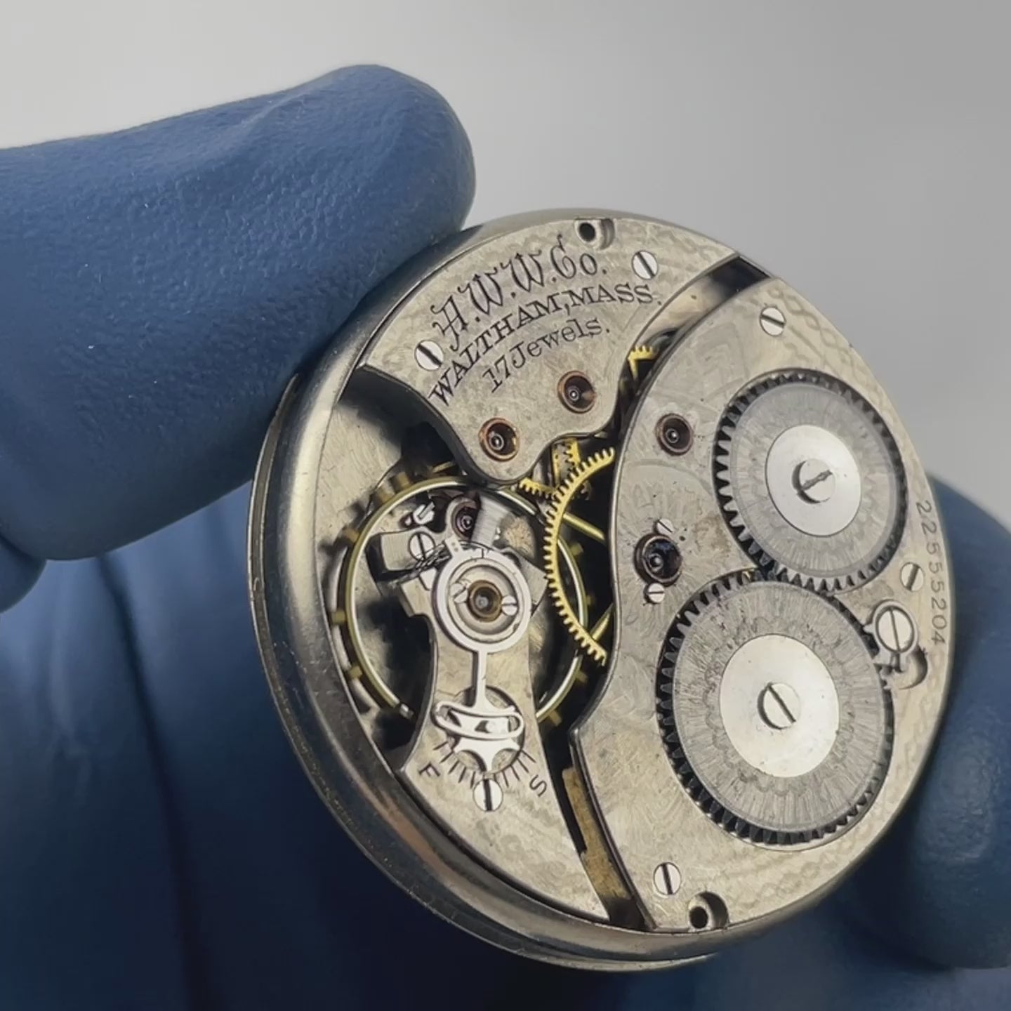 May Lot 25- Waltham Pocket Watch Movement Set – watchpartsrus