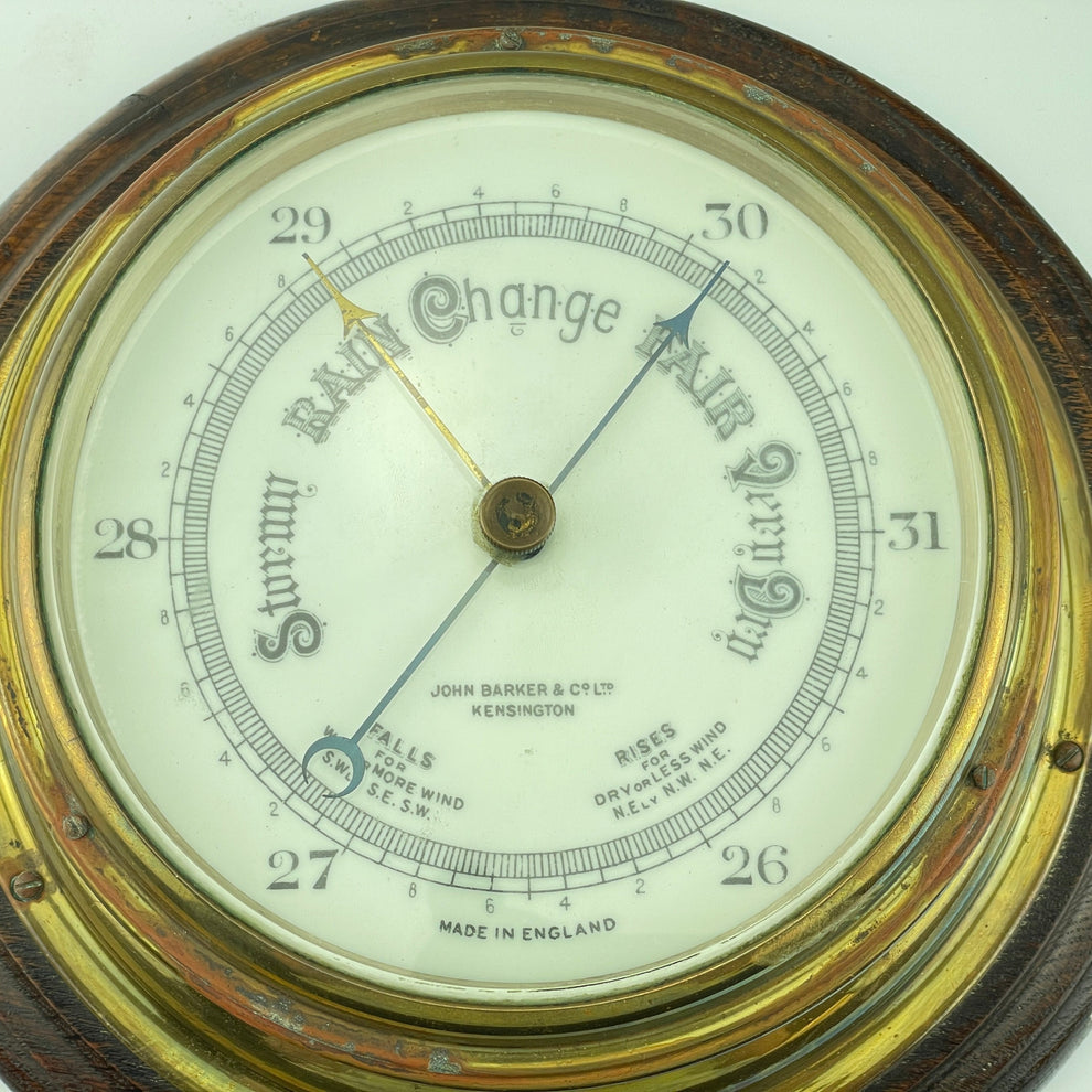 Lot 53- John Barker & Co. Ltd. English Barometer – watchpartsrus