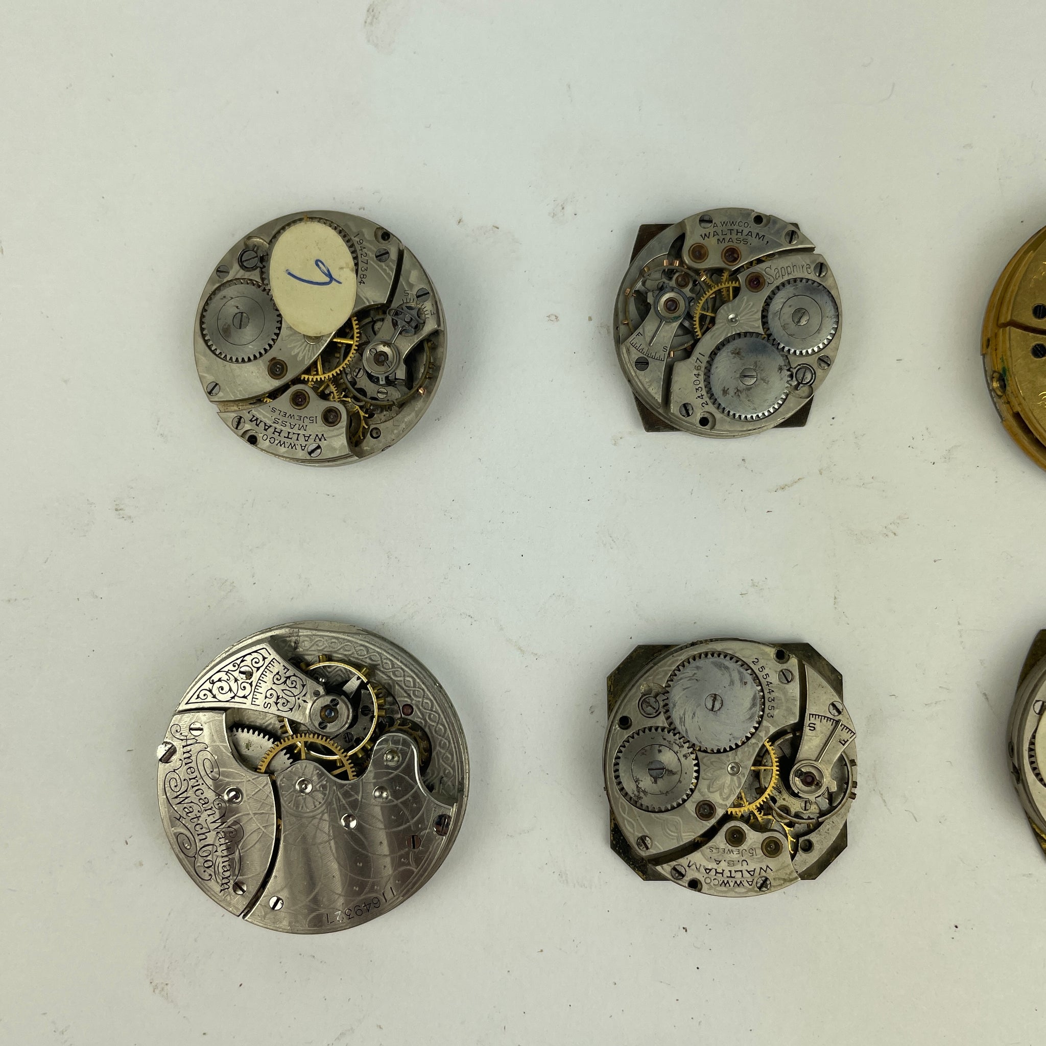 Lot 108- Waltham Watch Movements (12) – watchpartsrus