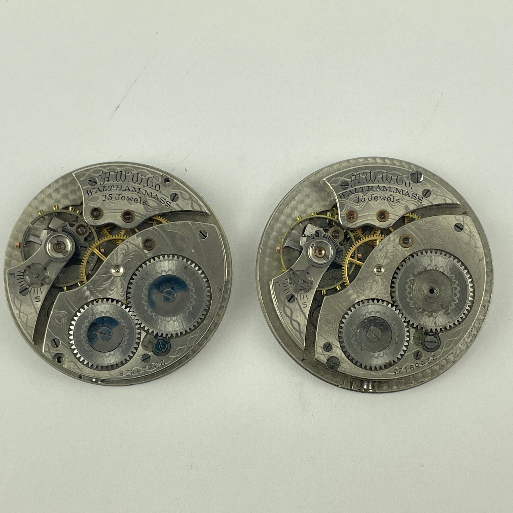 Mar Lot 41- Waltham 14S Pocket Watch Movements (2) – watchpartsrus
